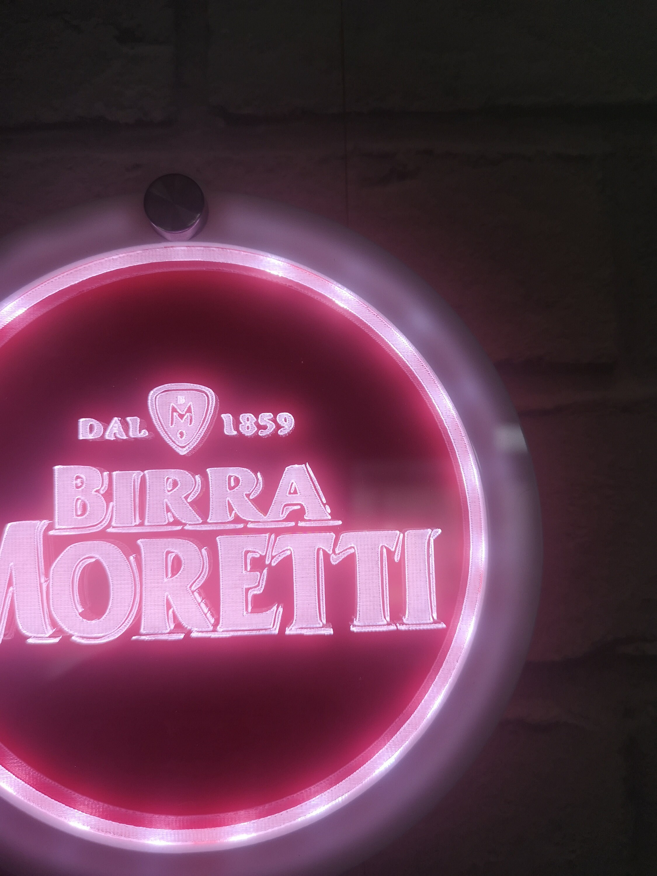 Birra Moretti Amazing Led Round Light 7 Colour Changing With Remote ...