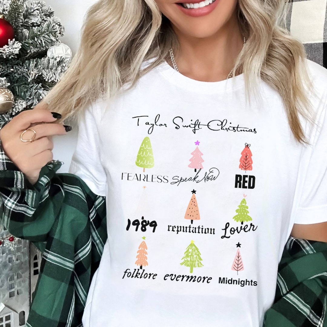 Christmas Tree Swiftmas Shirt Eras Tour Merch Merry Swiftmas - Etsy