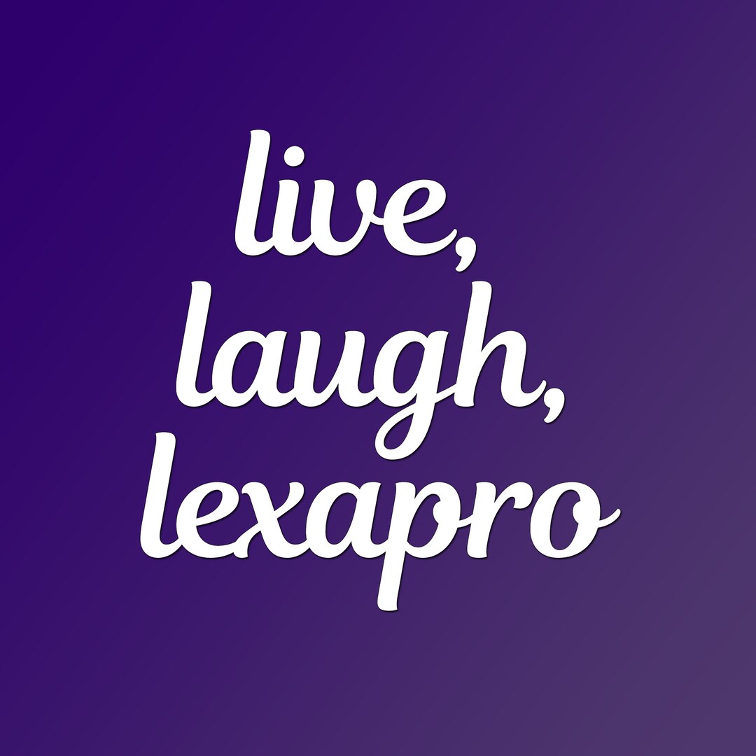 Live, Laugh, Lexapro Vinyl Decal Sticker - Etsy
