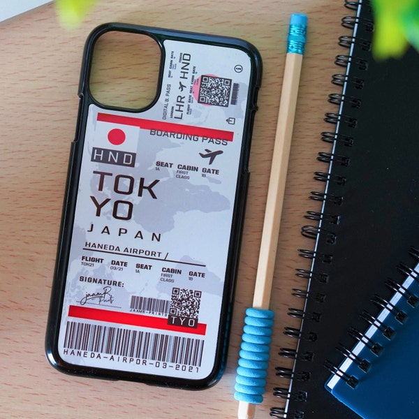 Plane Ticket Phone Case Boarding Pass - Etsy