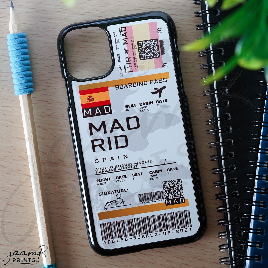 Boarding Pass Tag, Plane Ticket, Travel Phone Case for iPhone 13 Pro ...