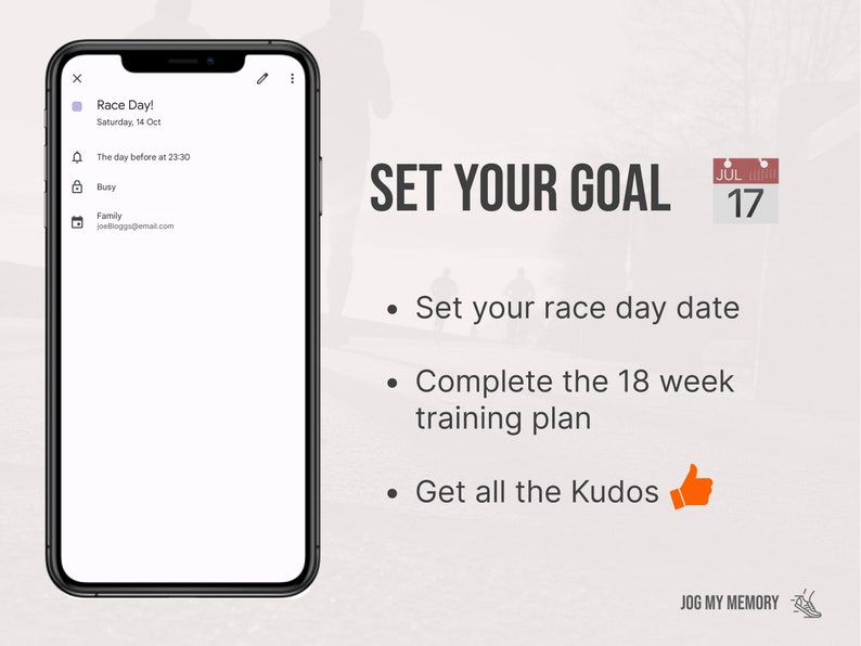 Beginner 18-week Marathon Training Plan for Google Calendar, Apple ...