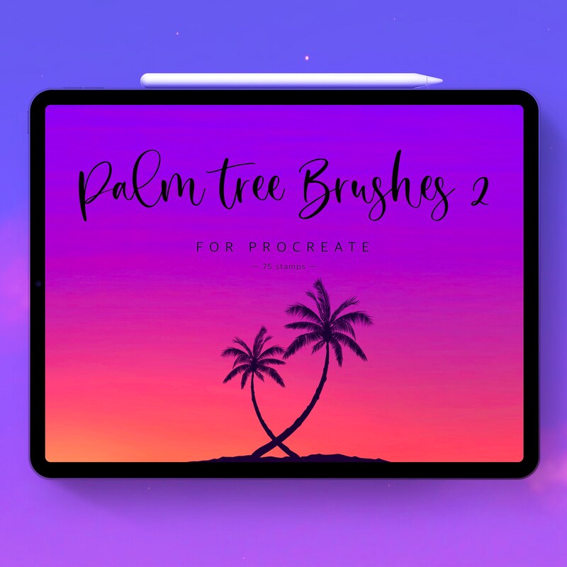 Palm Tree Stamp - Etsy