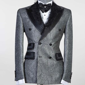 DOUBLE BREASTED Suit-unique Design slim Fit-polka Dot Suit Men's - Etsy