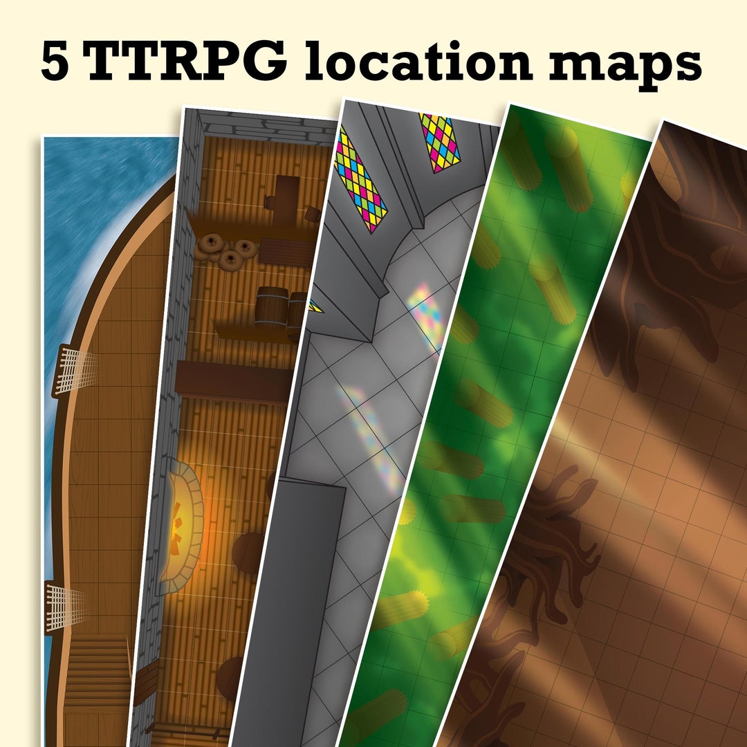5 D&D Location Maps - Etsy