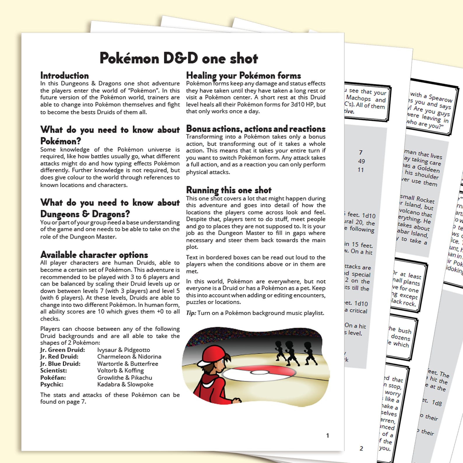Pokémon D&D One Shot - Etsy