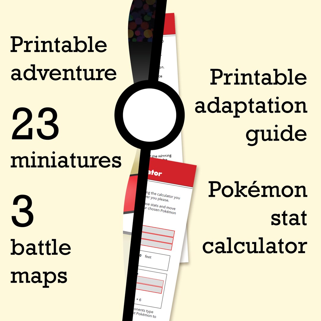 Pokémon D&D One Shot Adaptation Guide - Etsy