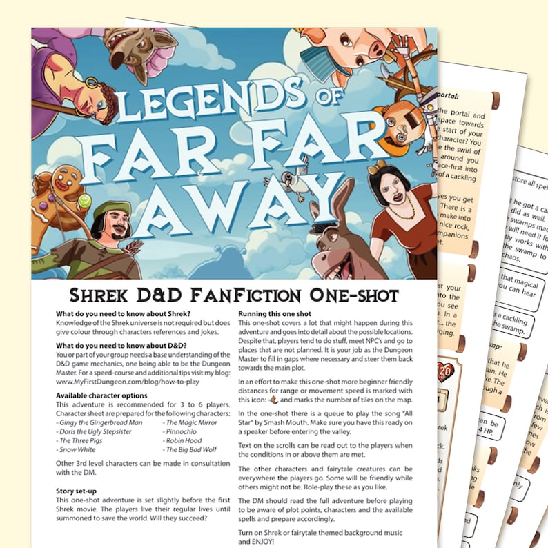 Shrek D&D One Shot - Etsy