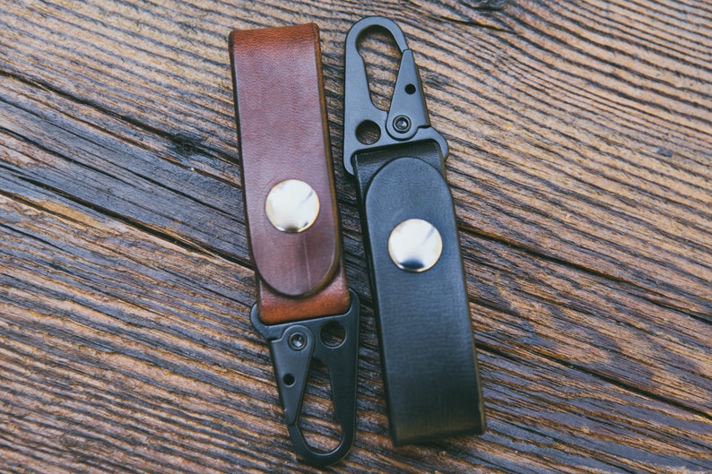 HK Clip Leather Key Fob - Etsy