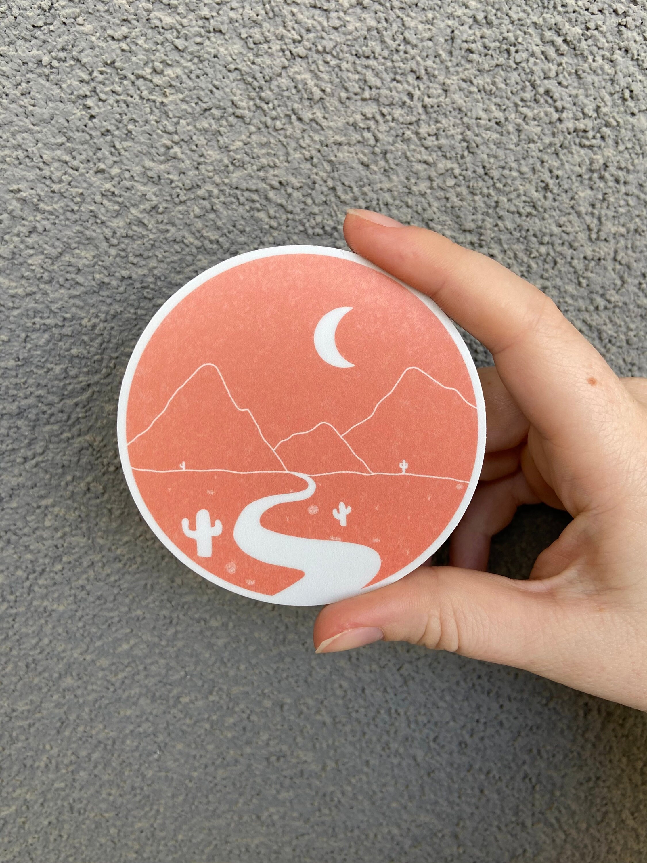 Desert Sticker, Desert Sticker Laptop, Sticker for Water Bottle, Desert ...