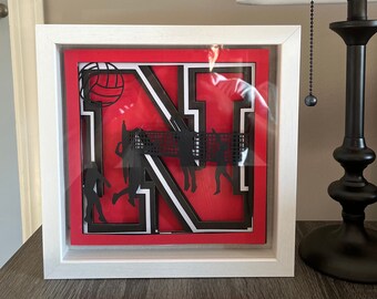 Shadow Box Volleyball - Etsy
