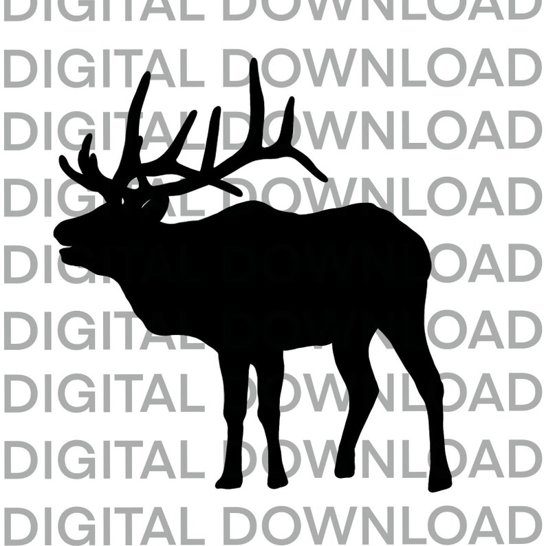 Elk SVG Elk PNG Elk JPEG Elk Pdf Digital Download File Cricut Svg File ...