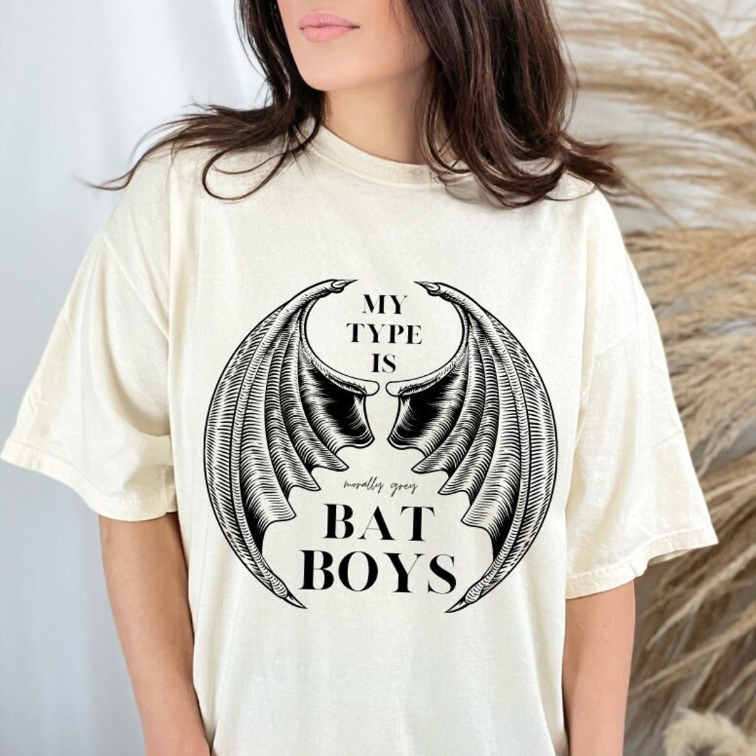 ACOTAR Bat Boy T-shirt, Morally Grey Men Booktok Apparel, Acotar SJM ...