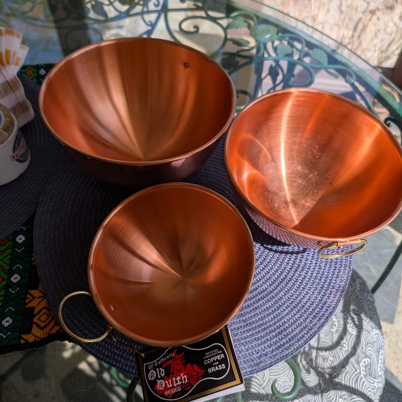 Copper Mixing Bowls - Etsy