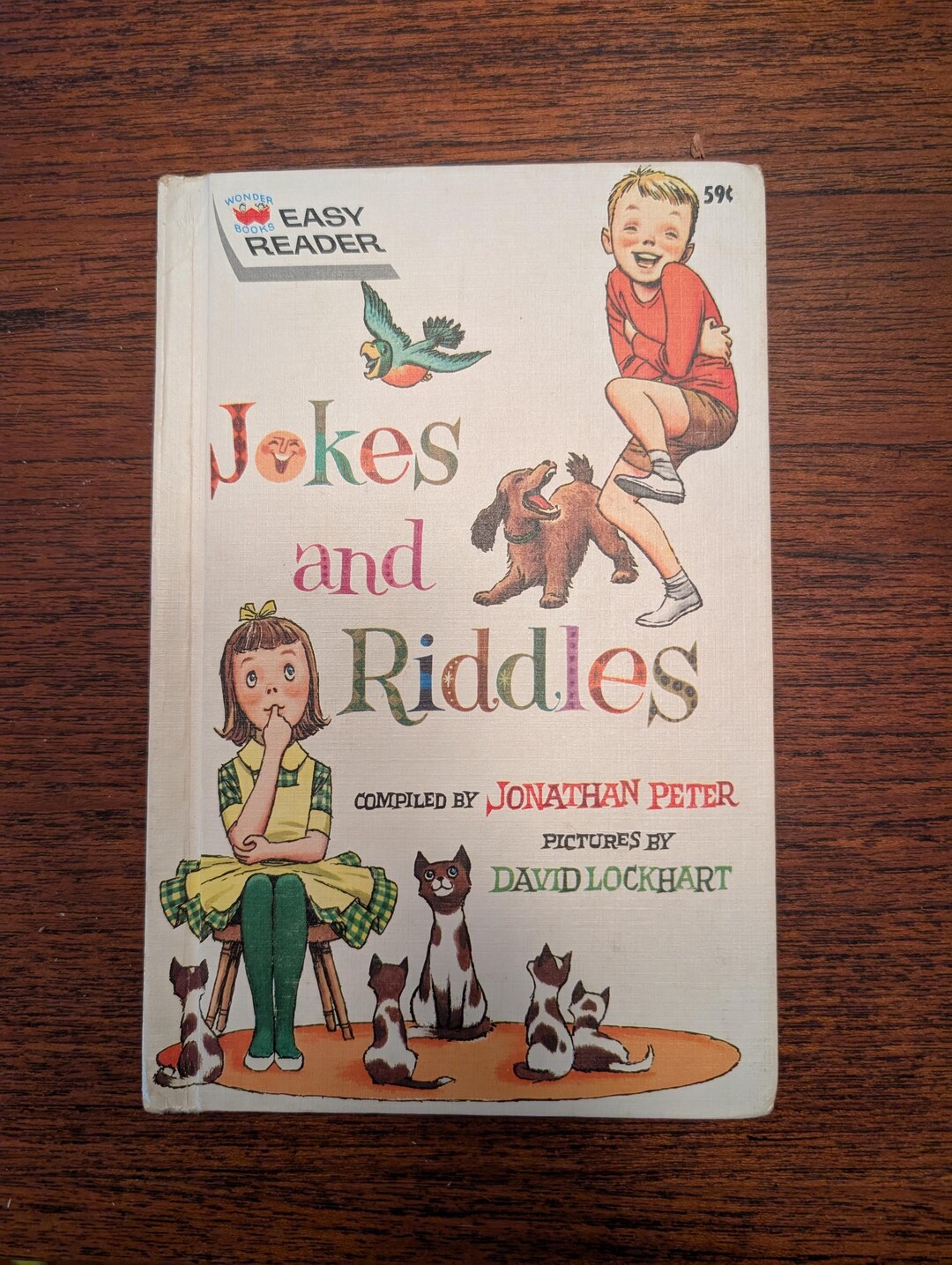 JOKES AND RIDDLES 1963 Easy Reader Wonder Book Jonathan Peter - Etsy