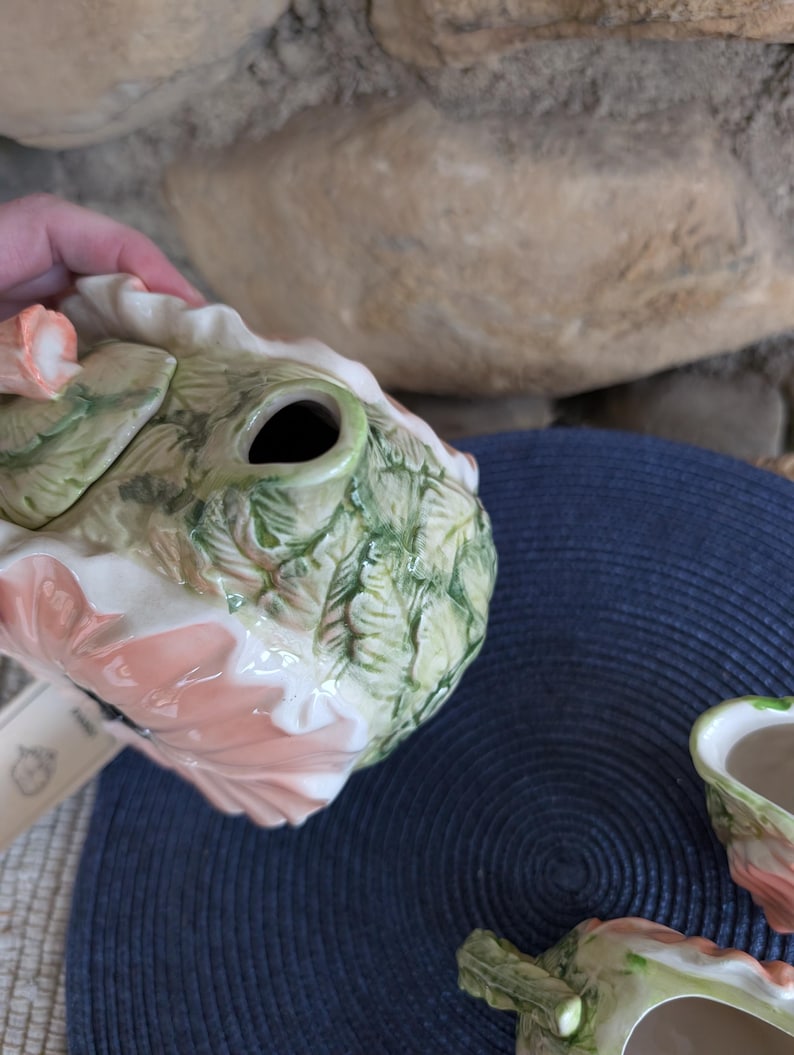 Vintage Fitz and Floyd Pansy Tea Set – 3 Piece Omnibus Collection ...