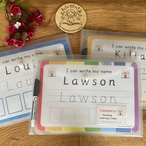 Starter Learning to Write Pack 7 X A4 Laminated Worksheets - Etsy UK