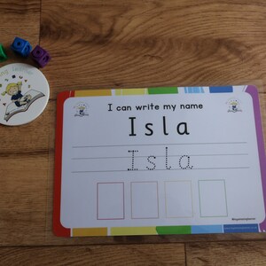 Personalised Name Tracing Worksheet: Early Years Learning (laminated ...