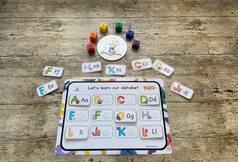 Alphabet Velcro Activity Mats - Etsy UK