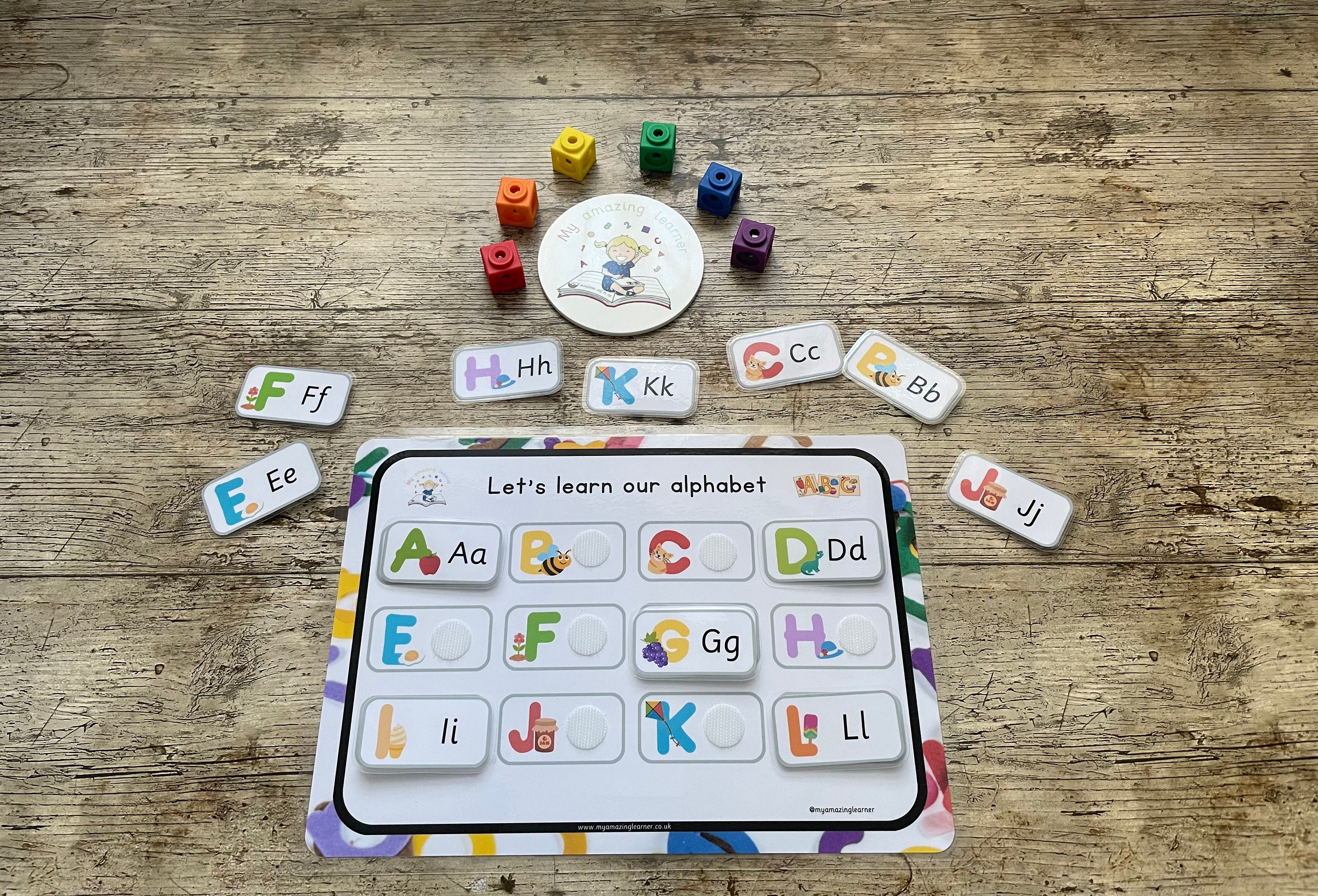 Alphabet Velcro Activity Mats - Etsy UK