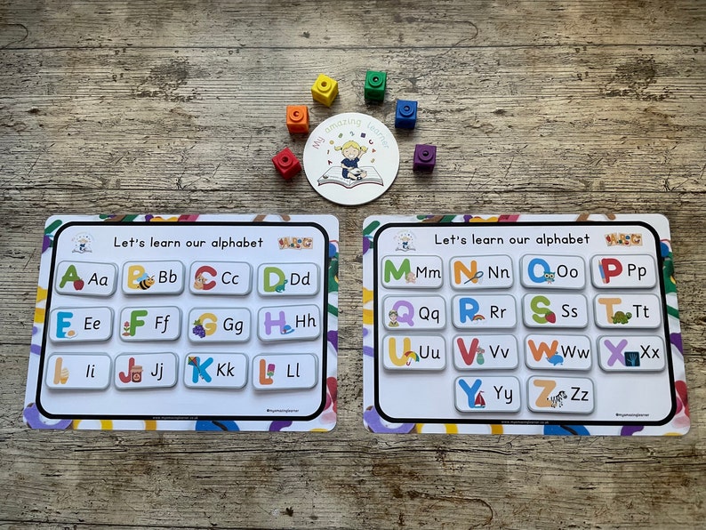 Alphabet Velcro Activity Mats - Etsy UK