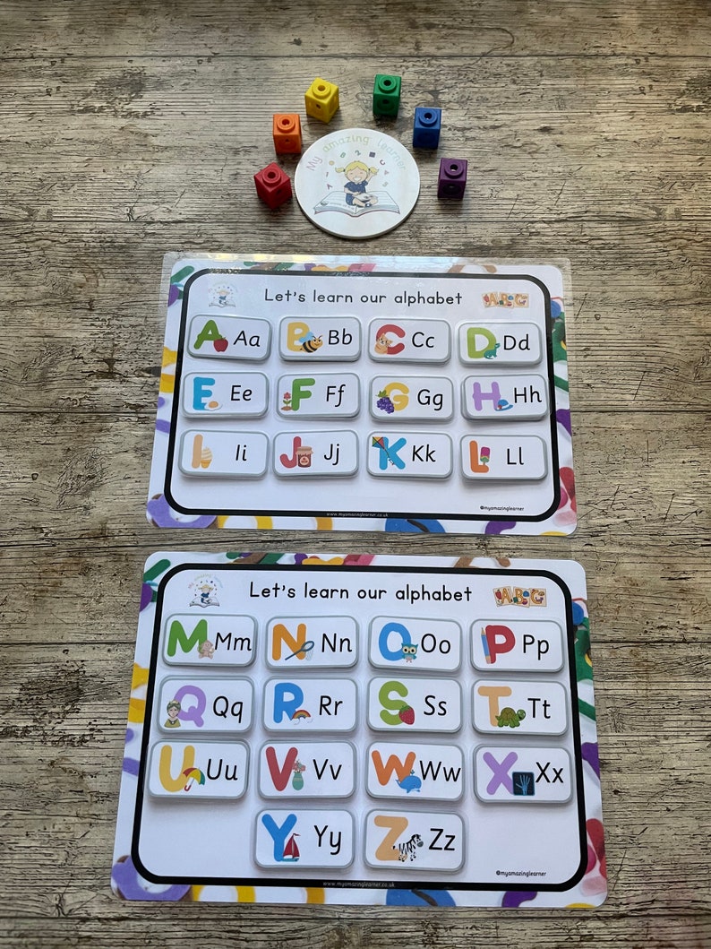 Alphabet Velcro Activity Mats - Etsy UK