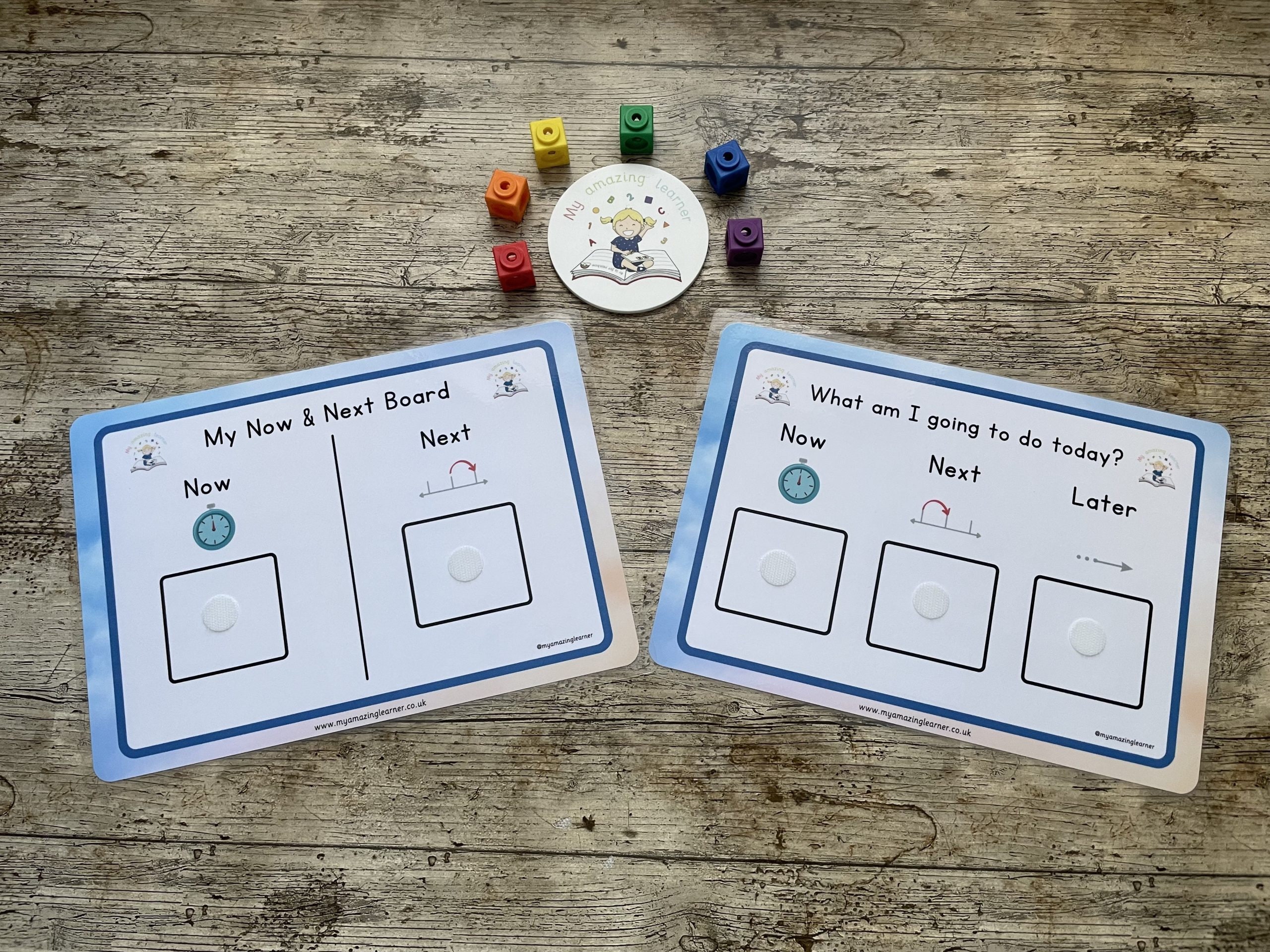 Now and Next Velcro Communication Board: Visual Daily Routine Aid ...