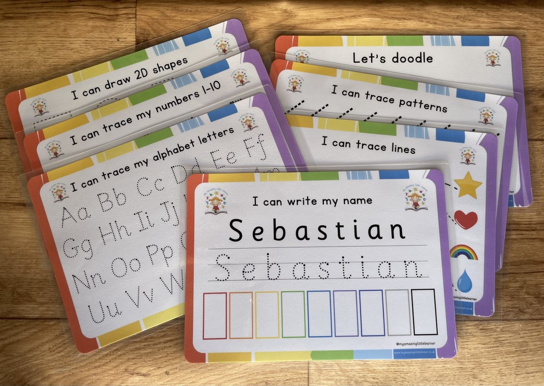 Personalised Handwriting Learning to Write Laminated Starter Pack ...