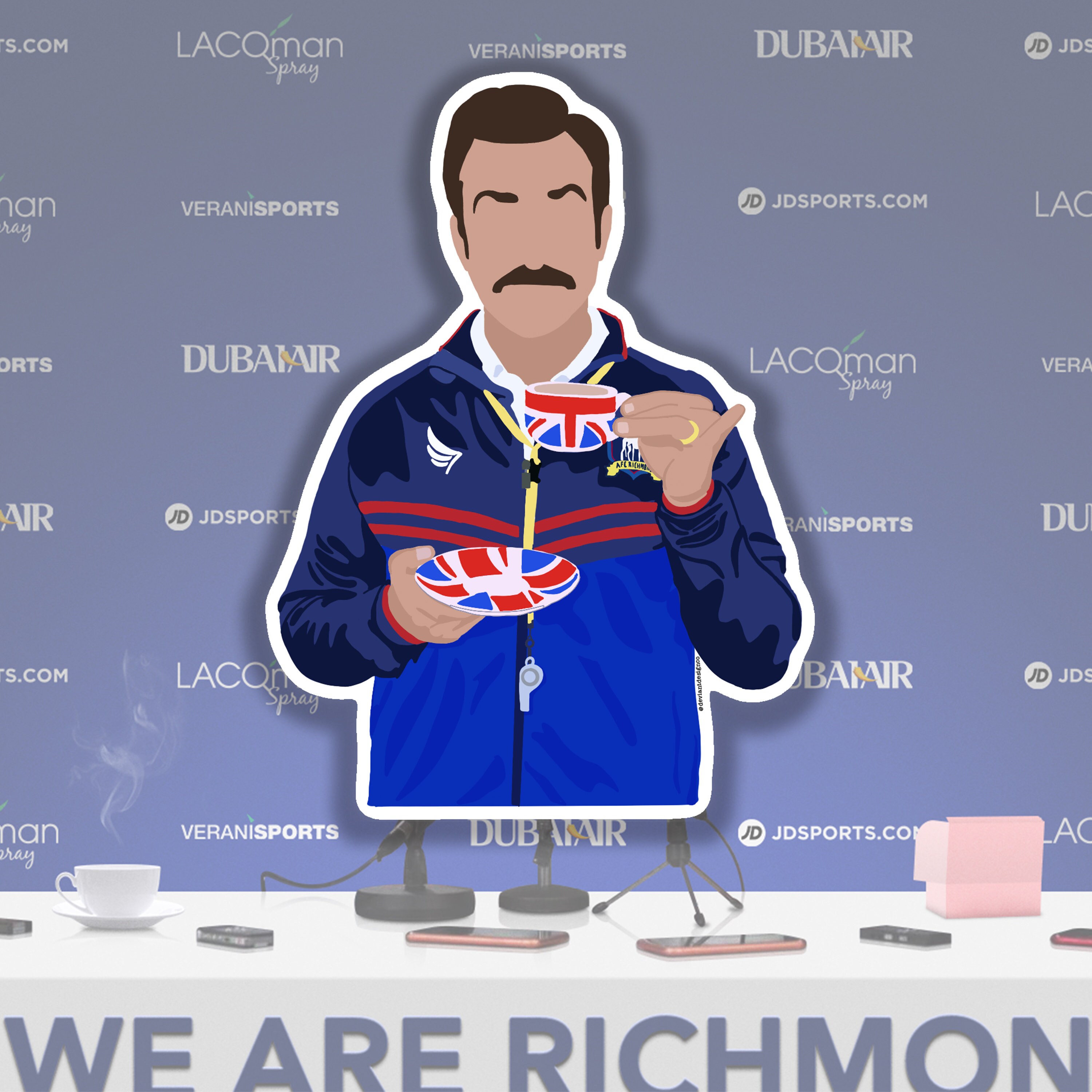 Ted Lasso Cartoon