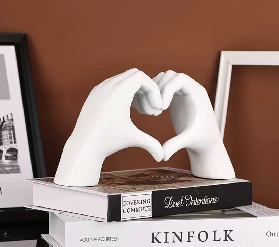 Sculpture Creative Heart Hands Home Decor - Etsy