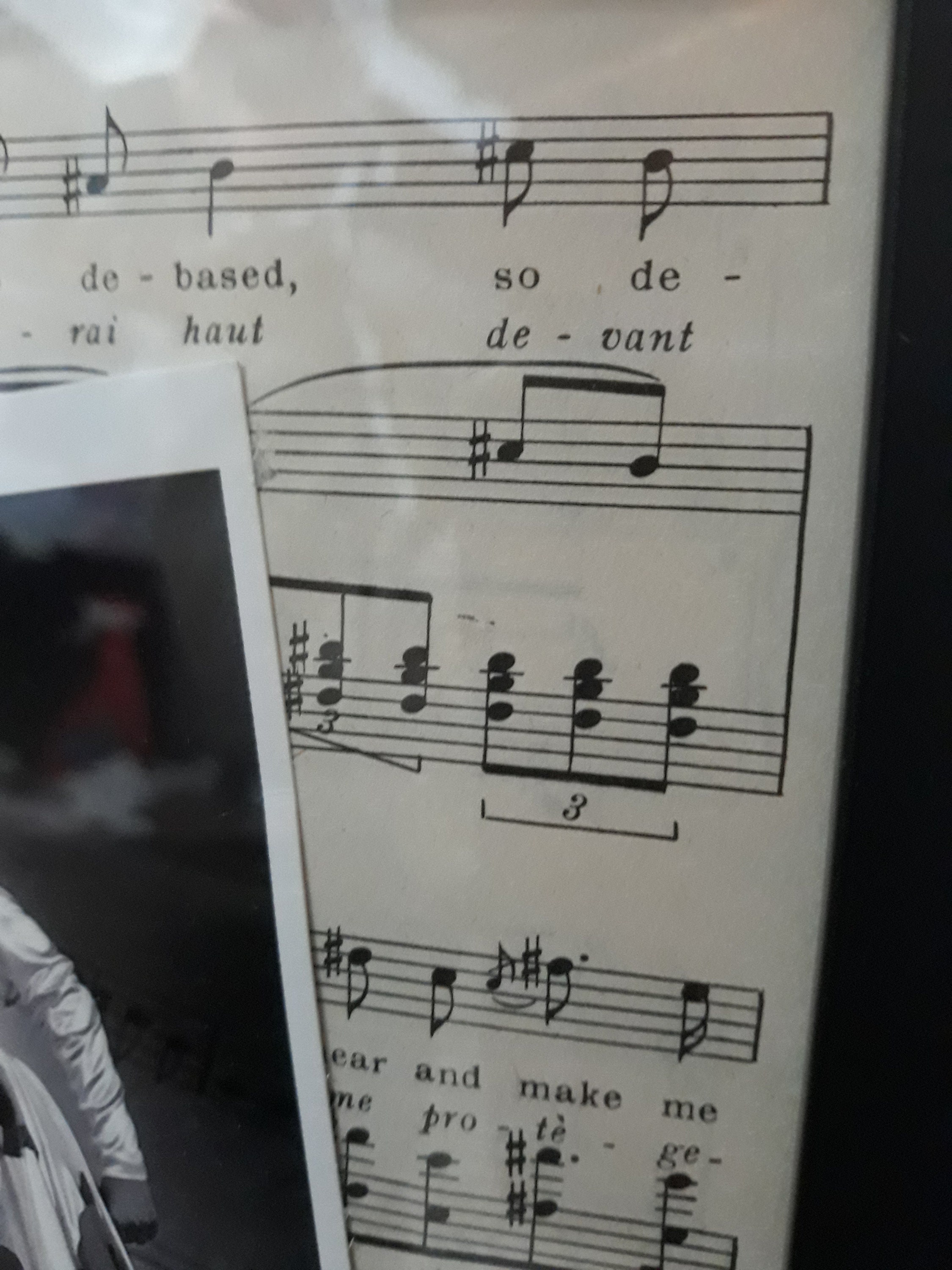 Vintage Picture Frame Vintage Music Frame Music Art Vintage Music Sheet ...