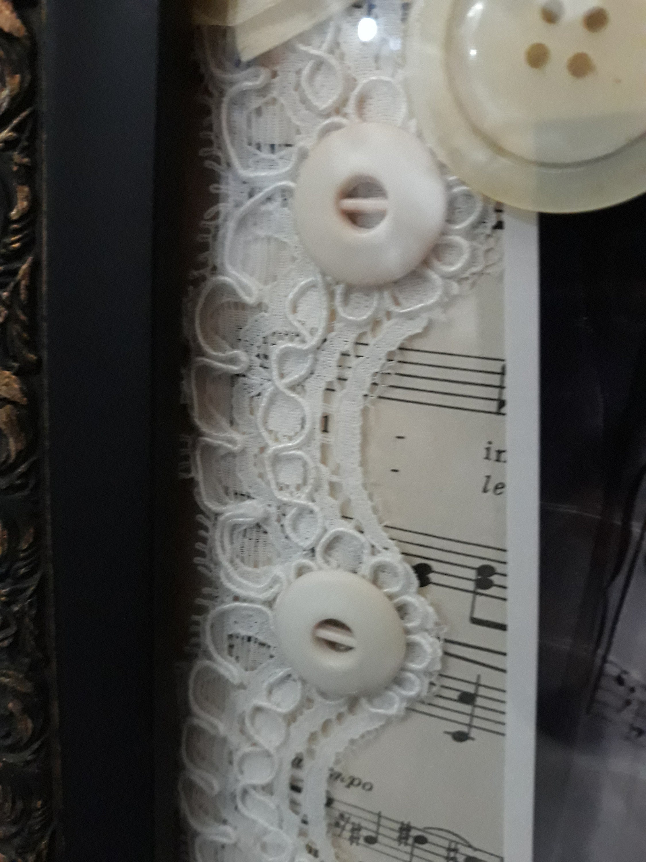 Vintage Picture Frame Vintage Music Frame Music Art Vintage Music Sheet ...