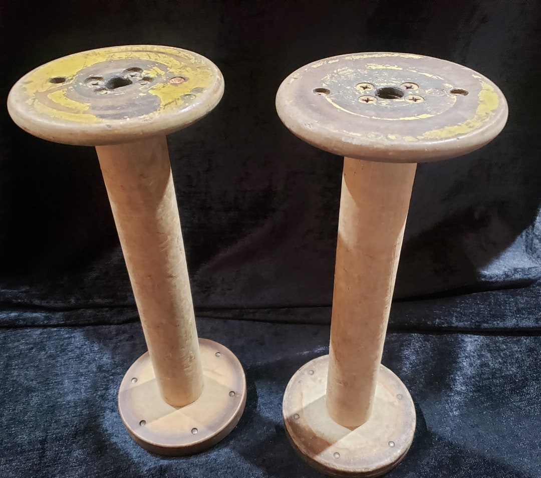 Antique Original Industrial Wooden Sewing Textile Yarn/thread Spool ...