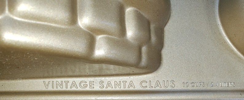 Nordic Ware Santa Cake Pan 10 Cup Heavy Cast Aluminum NIB Made in USA ...