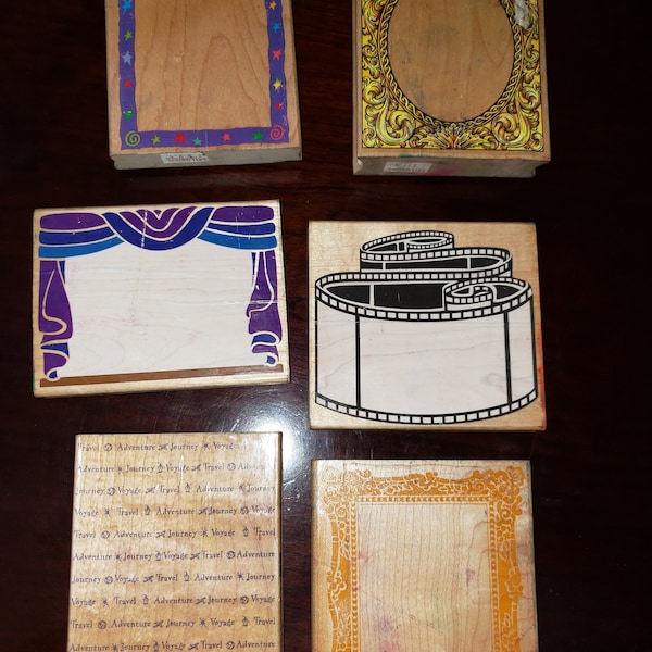 Rubber Stamps Frame - Etsy