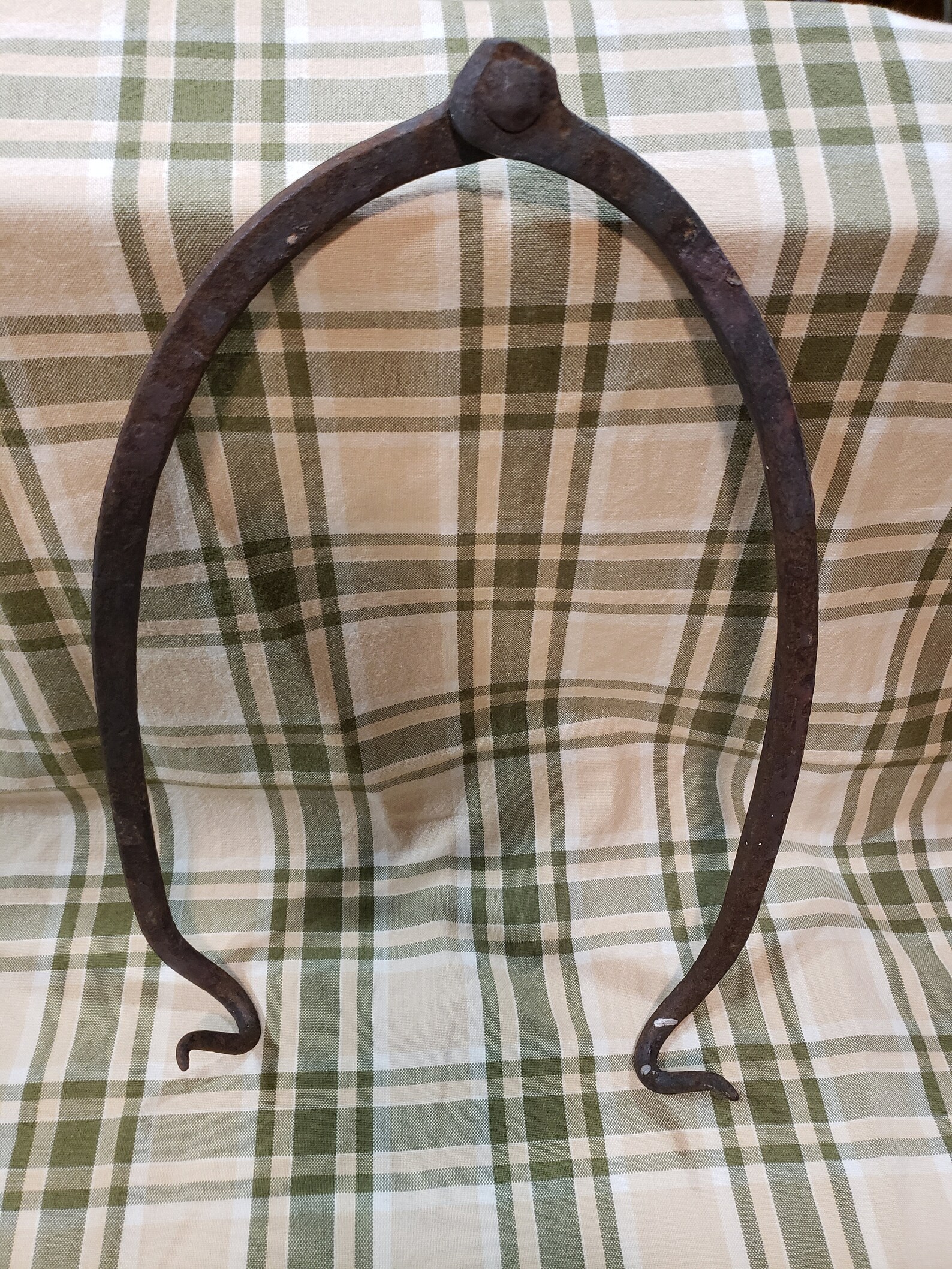 Antique Hand Forged Wishbone Hearth Pot, Kettle, Cauldron Hanger ...