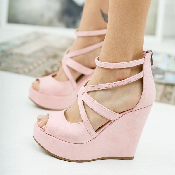 Pink Wedges - Etsy