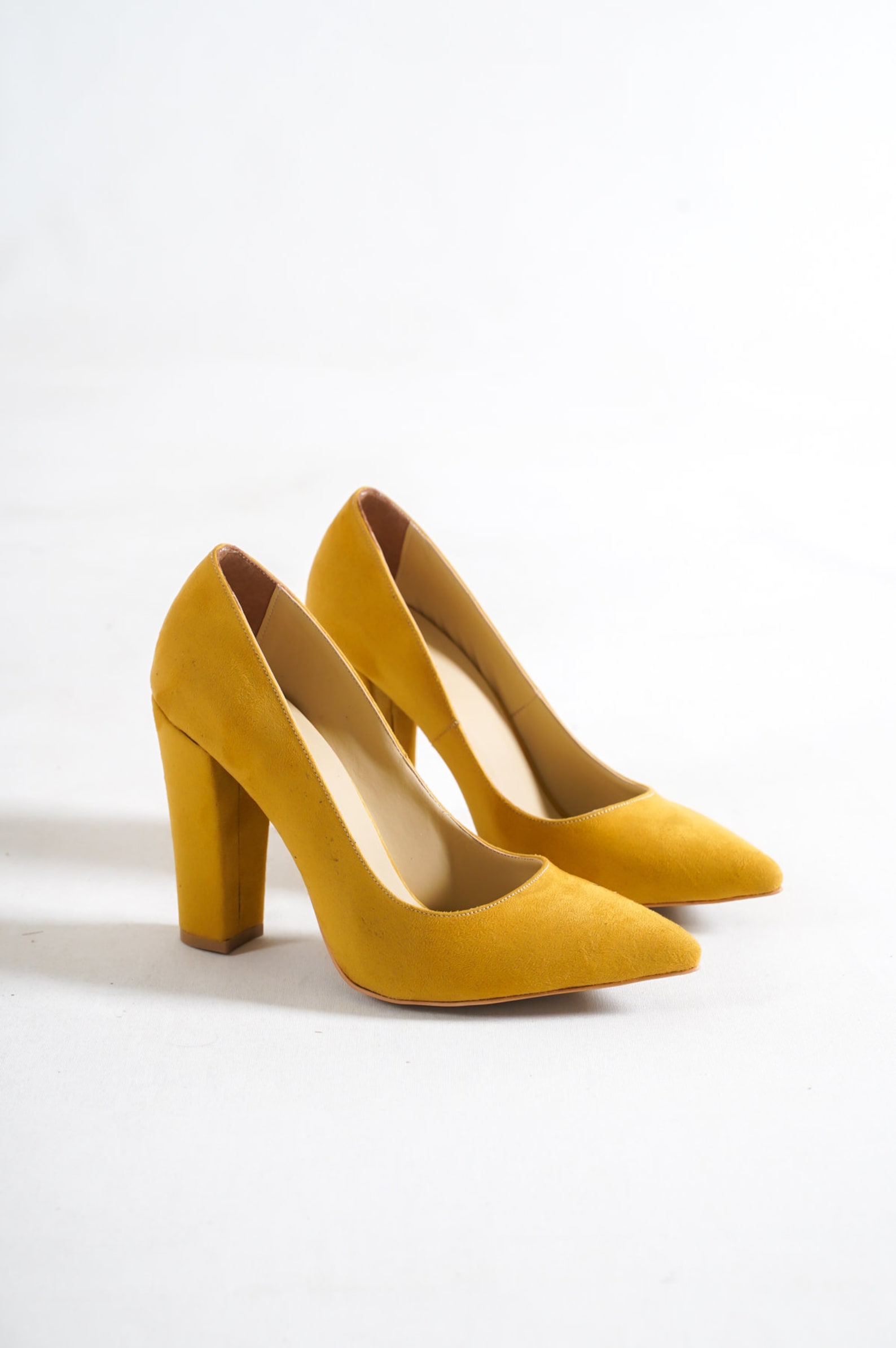 MUSTARD BRIDAL HEELS Yellow Bridal Heels Mustard Block - Etsy