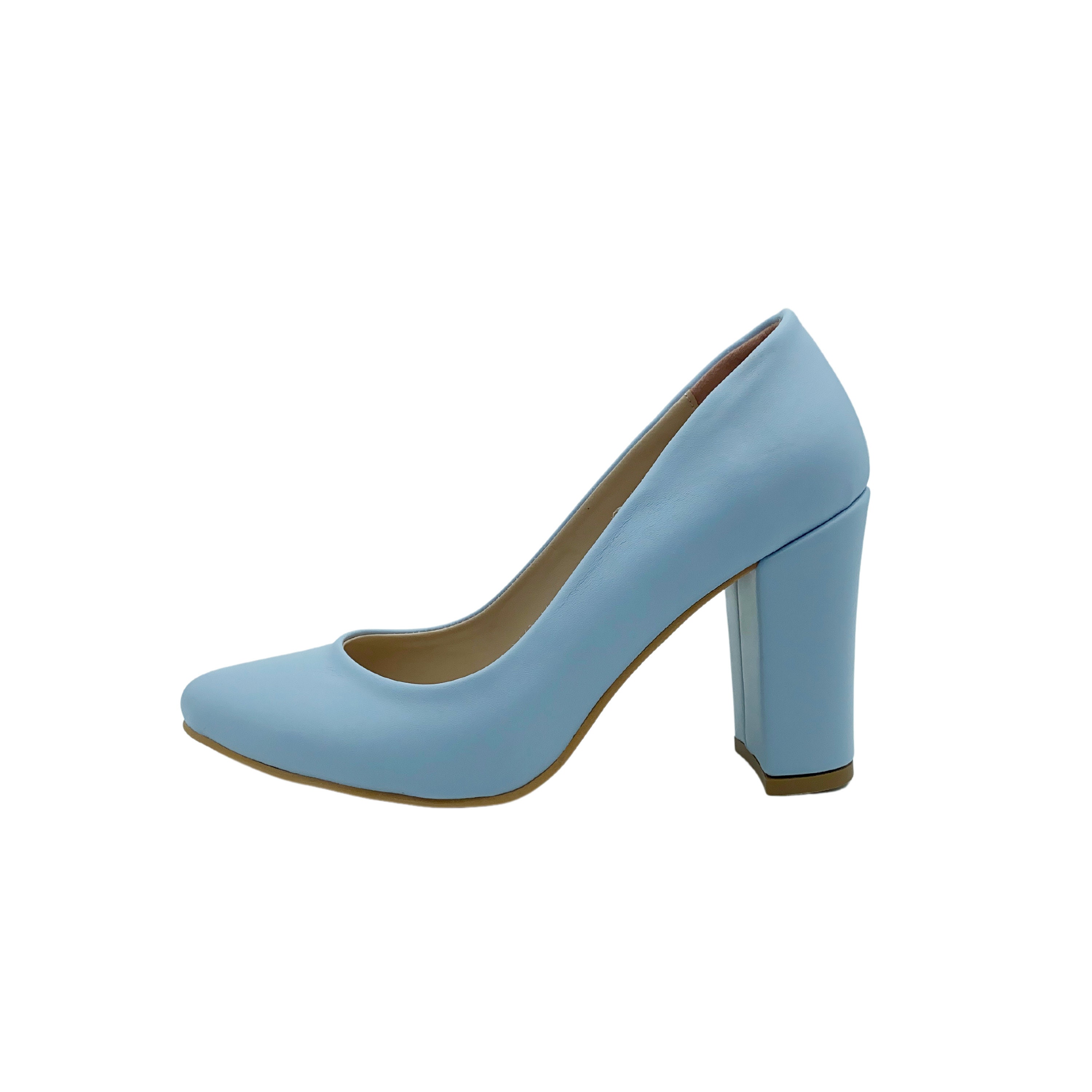 BLUE BLOCK HEELS Baby Blue Wedding Shoes Aesthetic Block - Etsy UK