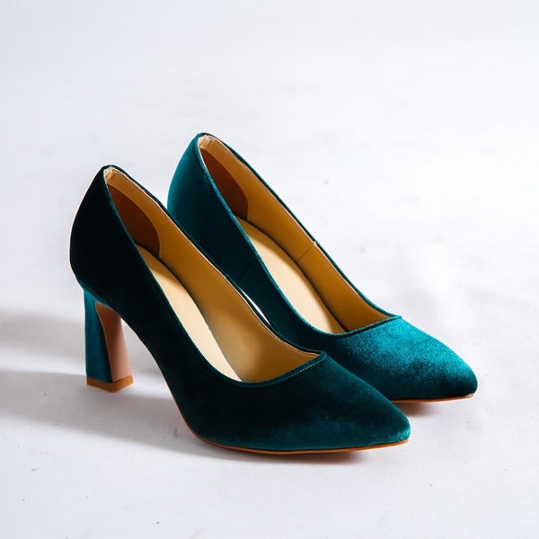 Green High Heels - Etsy