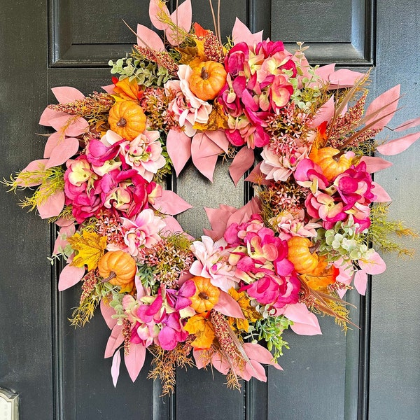 Pink Wreath - Etsy