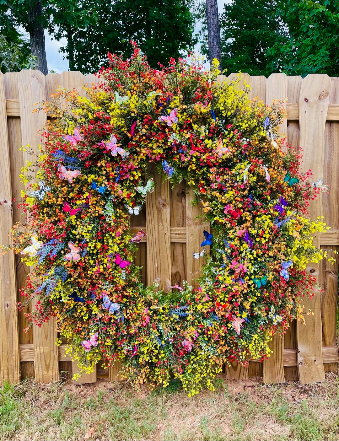 Extra Large 45~60 Inches Colorful Wreath for All Seasons - Etsy