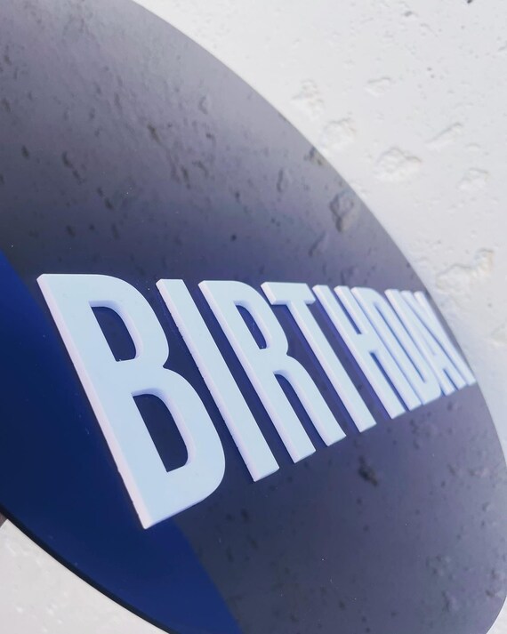 Reusable Large Circle Acrylic Event Sign 3D 4D Lettering - Etsy