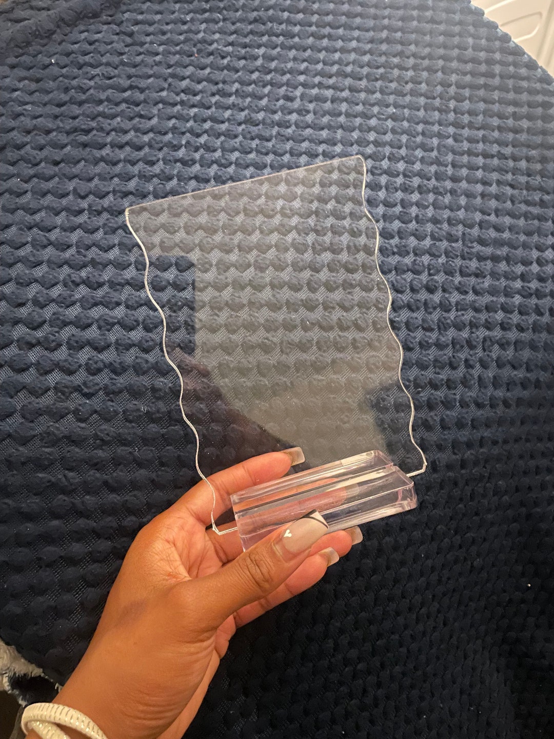 Wavey Table Number Sign Acrylic Disc Clear White Black Blank - Etsy