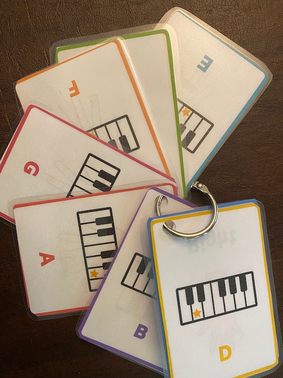 PRINTABLE First Lesson Piano Practice Cards | Etsy