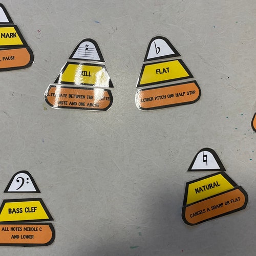 PRINTABLE Musical Symbol Candy Corn Puzzles - Etsy