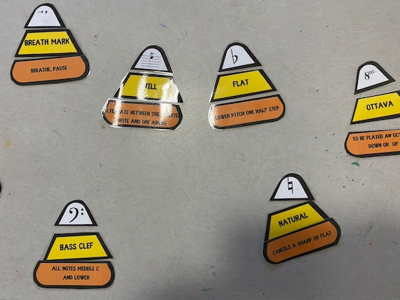 PRINTABLE Musical Symbol Candy Corn Puzzles | Etsy