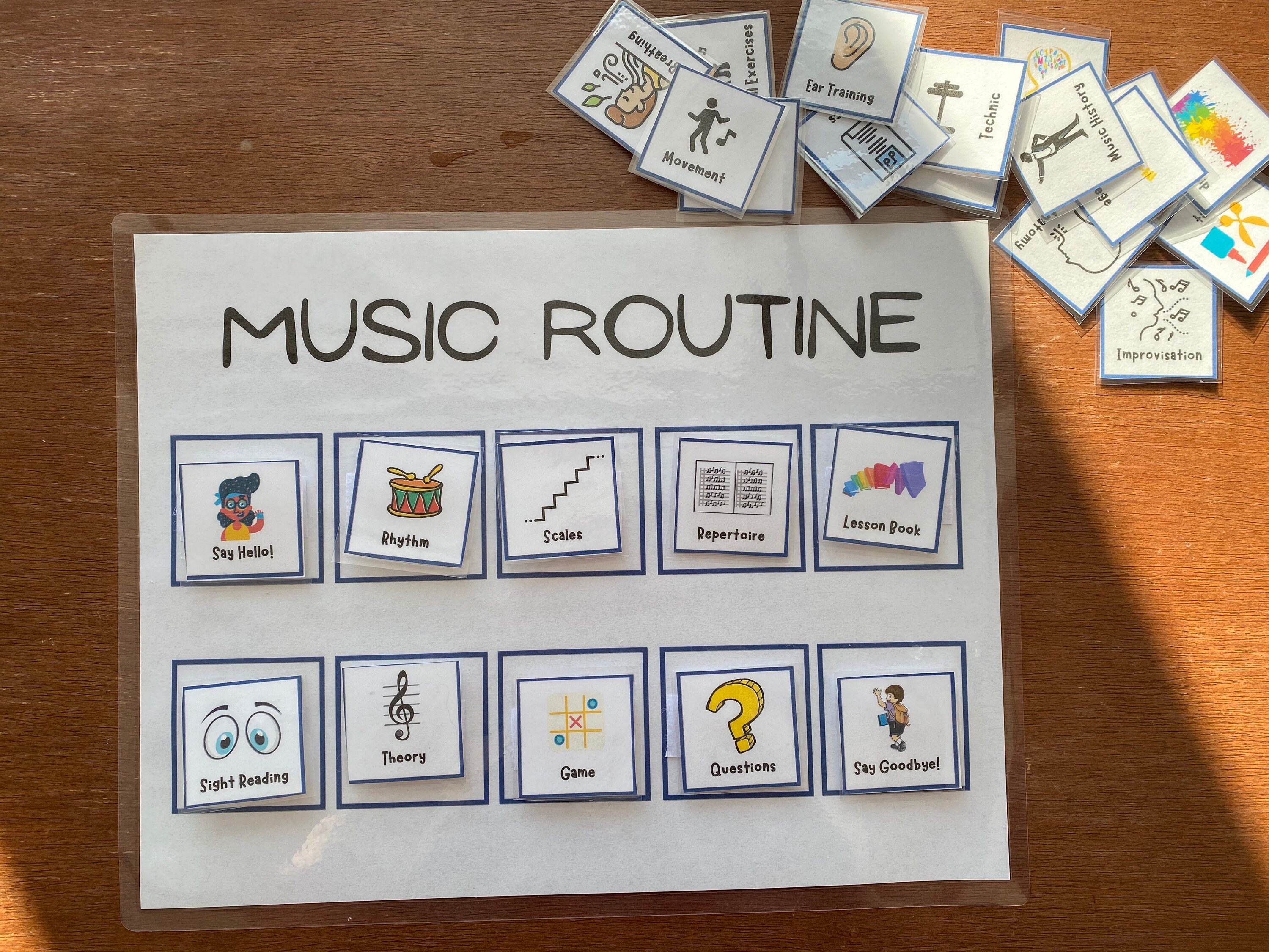PRINTABLE Music Lesson and Practice Routine Charts - Etsy