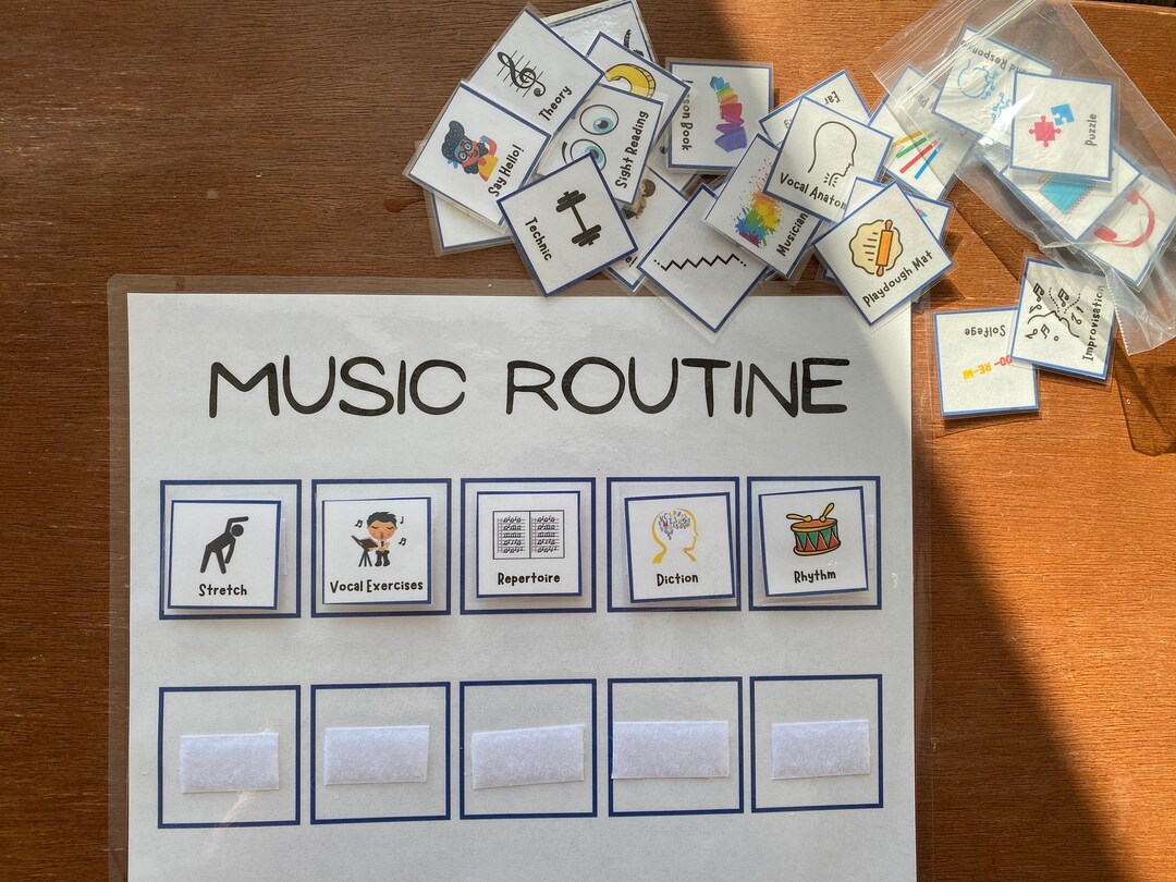 PRINTABLE Music Lesson and Practice Routine Charts - Etsy