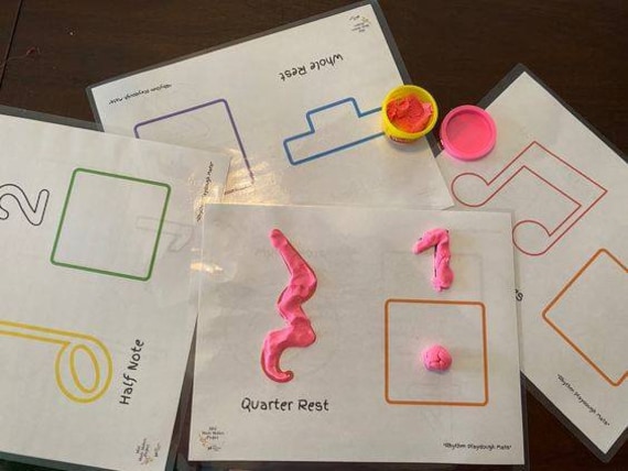 PRINTABLE Rhythm Playdough Mats | Etsy